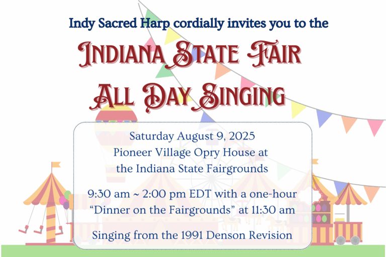 Annual State Fair Singing - Indy Sacred Harp